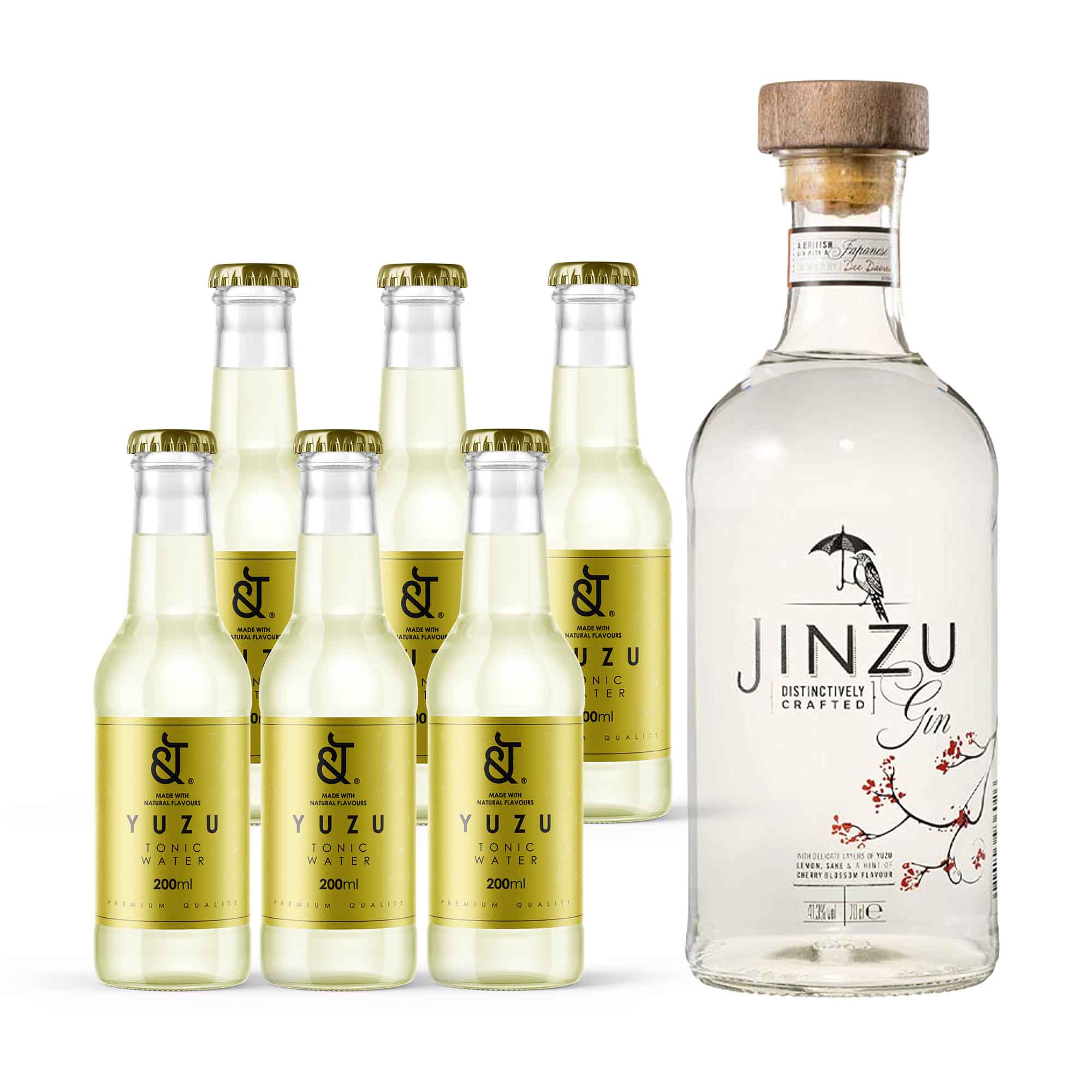 Jinzu Gin + &T Yuzu Tonic Water (Gin & Tonic Pack) - Mixery